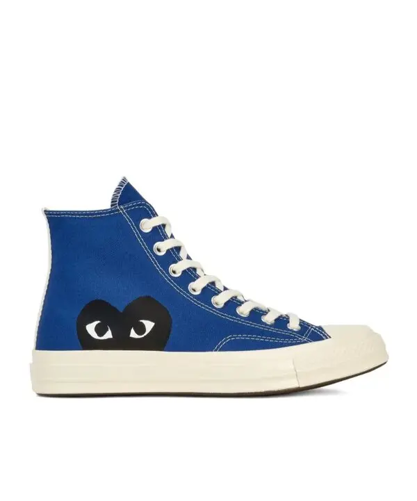 Comme Des Garçons Heart Logo High-top Sneakers