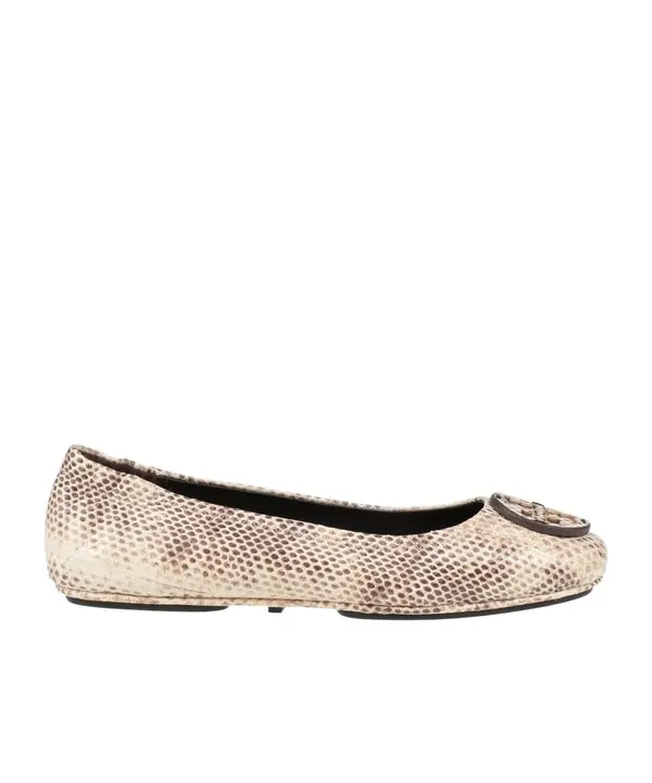 Tory Burch Snake-print Ballet Flats
