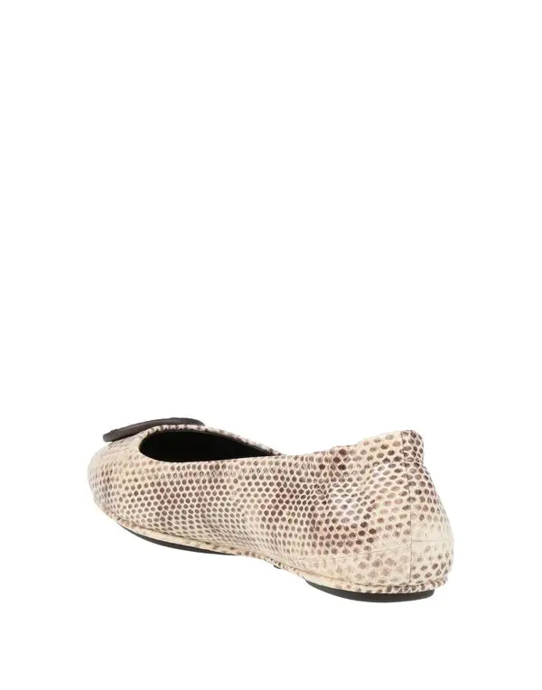 Tory Burch Snake-print Ballet Flats