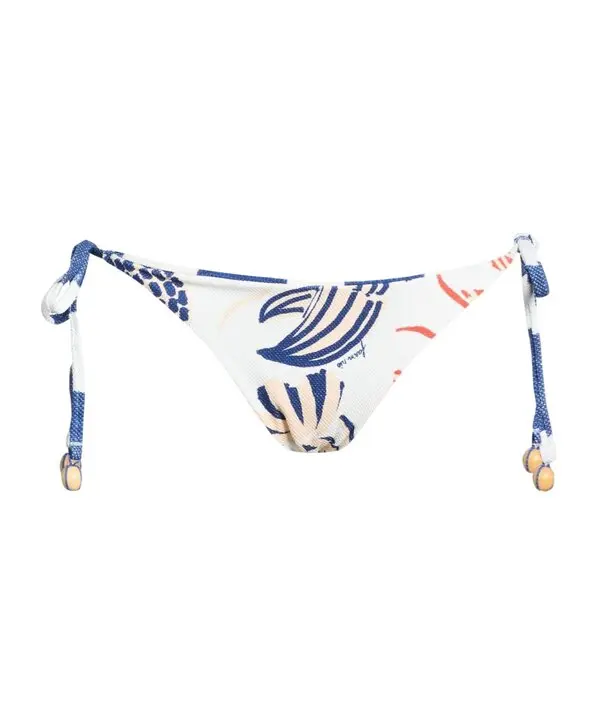 Farm Rio Printed Bikini Bottoms - White