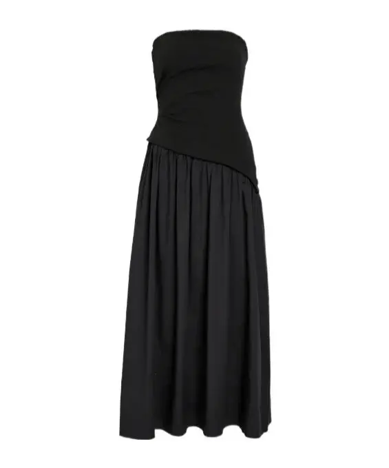 Staud Nia Panelled Asymmetric Dress