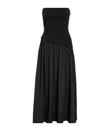 Staud Nia Panelled Asymmetric Dress