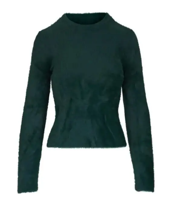 Vince Crewneck Long Sleeve Sweater - Green