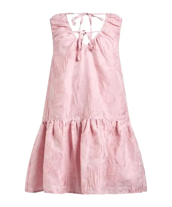 GANNI Jacquard Sleeveless Balloon Dress