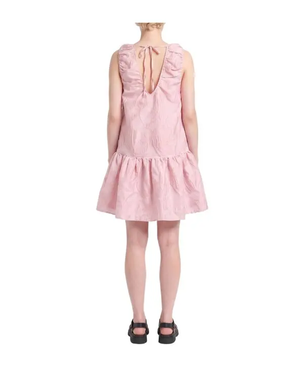 GANNI Jacquard Sleeveless Balloon Dress