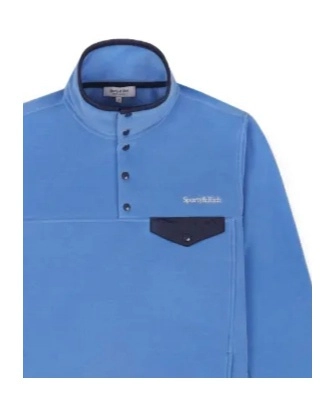 SPORTY  RICH Sporty & Rich High Neck Jumper With Button Fastening