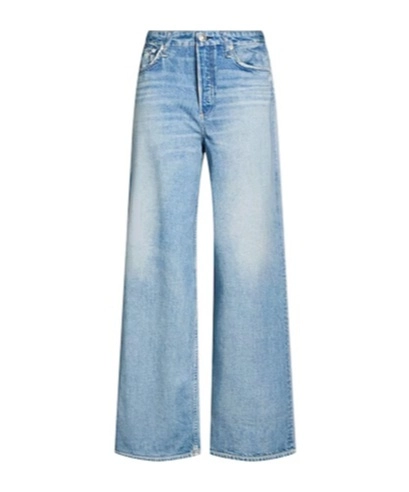 Rag & Bone Loose Fit Wide-leg Jeans - Blue