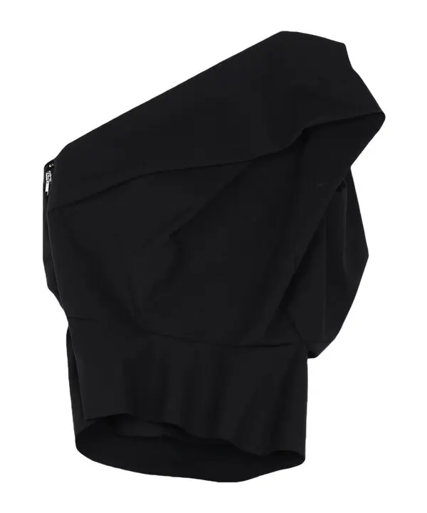Rick Owens One-shoulder Top With Pleated Design