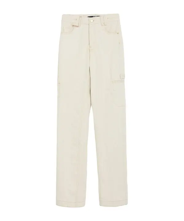 Jacquemus High Rise Straight Leg Jeans