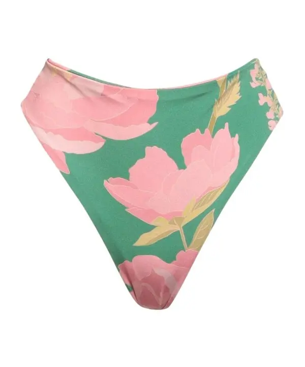 Farm Rio High-waisted Bikini Bottom - Pink
