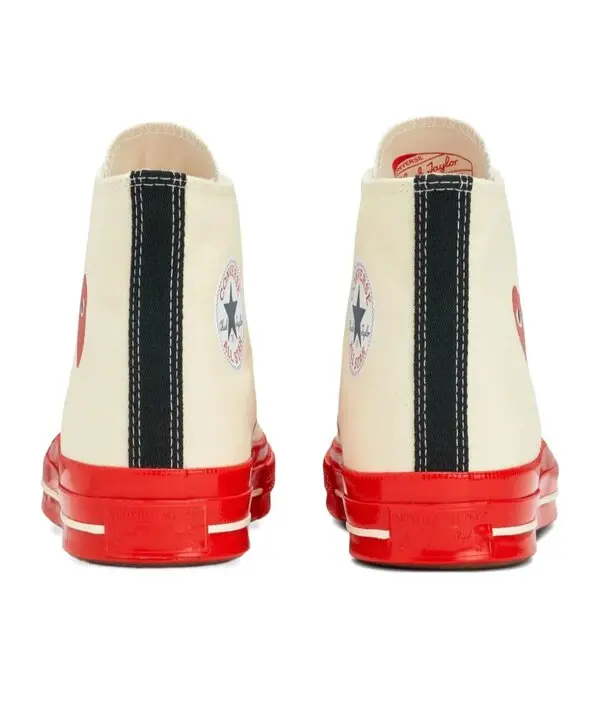 Comme Des Garçons Heart Logo High-top Sneakers