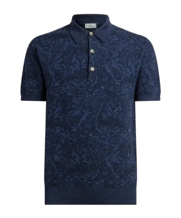 Etro Paisley Jacquard Polo Shirt