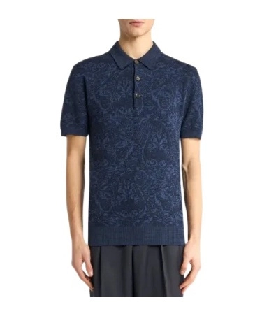 Etro Paisley Jacquard Polo Shirt