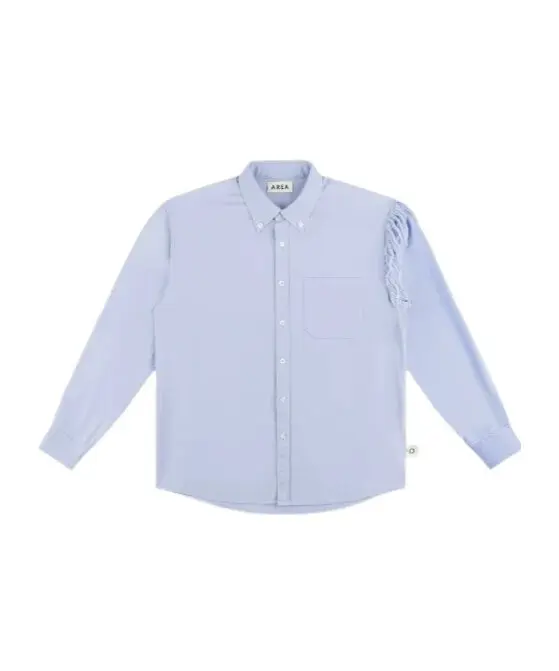 AREA Deconstructed Frayed-edge Cotton Shirt