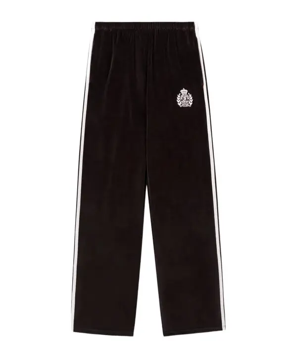 SPORTY  RICH Ny Crest Logo Stripe Track Pants