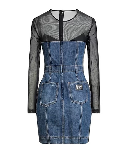 Dolce & Gabbana Fitted Denim Dress