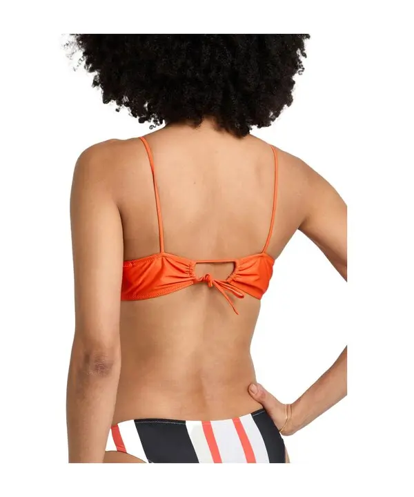 Jacquemus Ruched Triangle Bikini Top