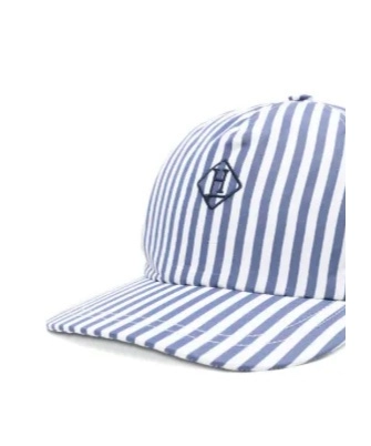 Herno Striped Baseball Cap - White
