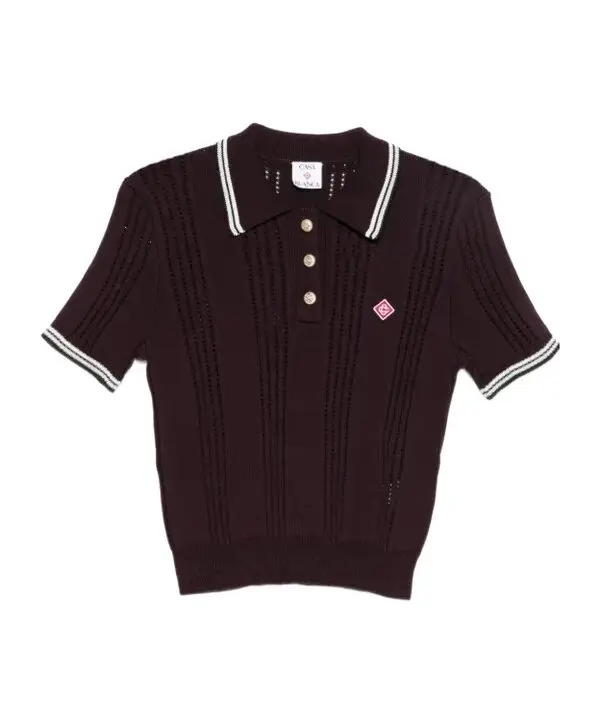 Casablanca Short-sleeved Cotton Polo Shirt