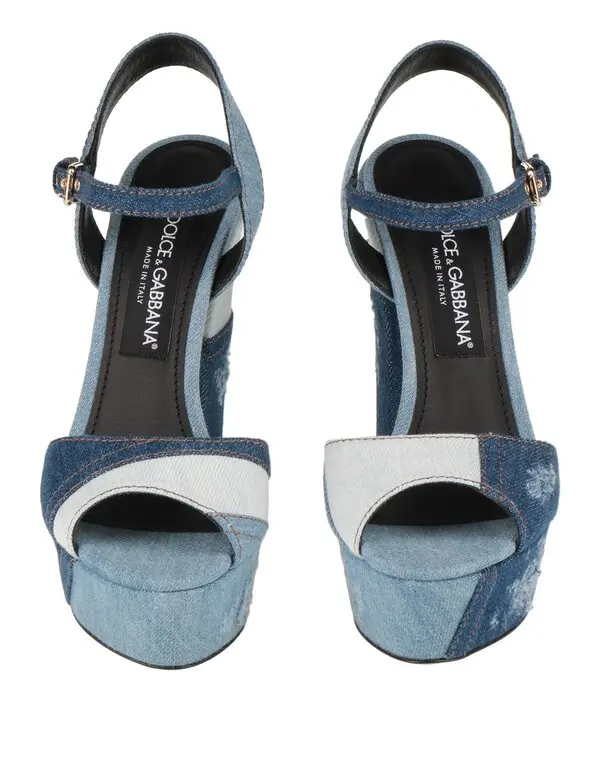 Dolce & Gabbana Denim Slingback Sandals