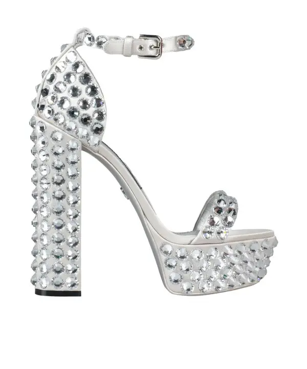 Dolce & Gabbana Embellished Block Heel Platform Sandals