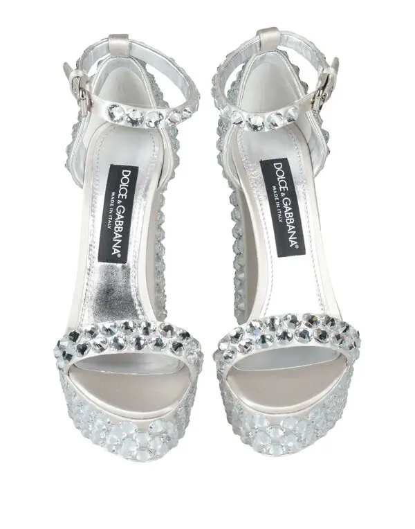 Dolce & Gabbana Embellished Block Heel Platform Sandals