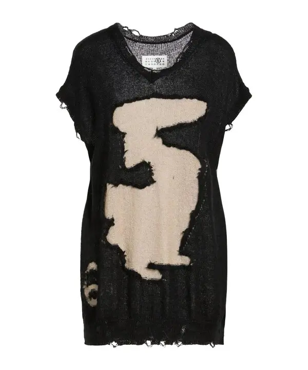 MAISON MARGIELA Two-tone Intarsia-knit Jumper