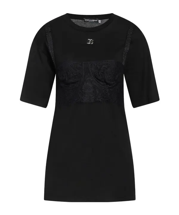 Dolce & Gabbana Solid Color T-shirts