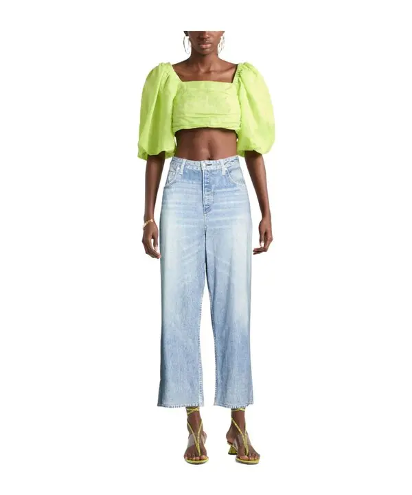 Rag & Bone Light Wash Wide-leg Jeans