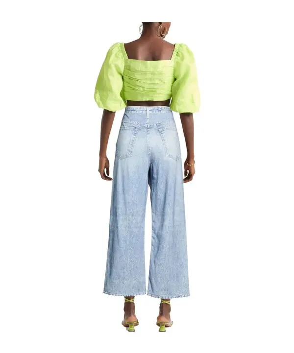 Rag & Bone Light Wash Wide-leg Jeans