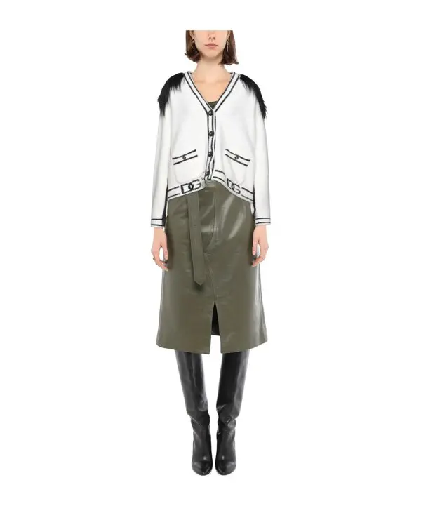 Dolce & Gabbana Two-tone Fuzzy Knit Cardigan