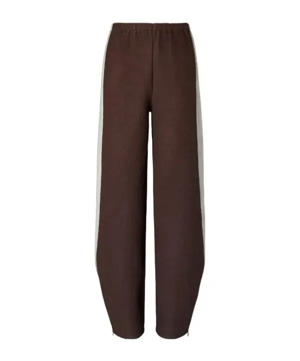 Tory Burch Stripe Zip Japanese Jersey Trousers