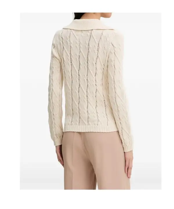 TWINSET Cable-knit Logo-plaque Knitwear