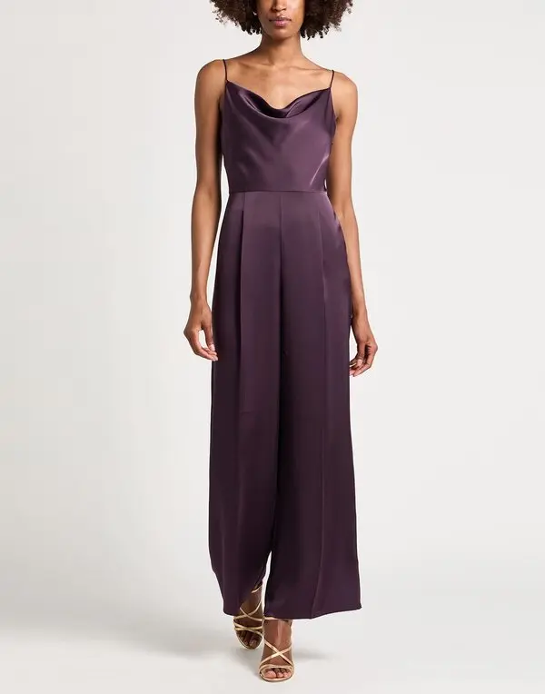 MAXCO. Minimalist Satin Sleeveless Jumpsuit