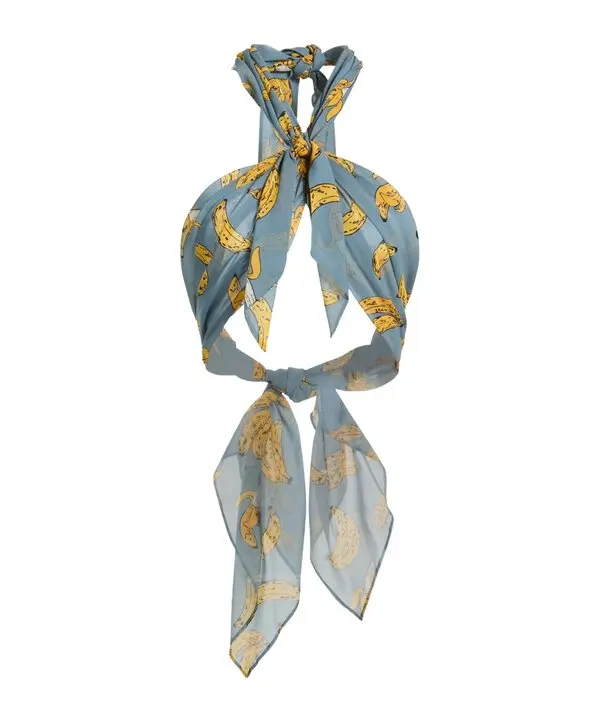 Dolce & Gabbana Printed Crepe Halterneck Crop Top