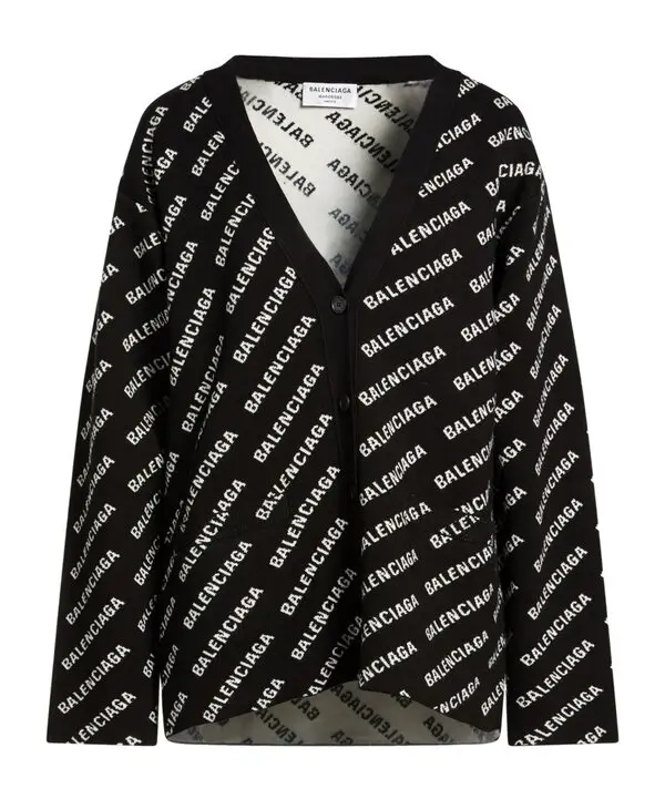 Balenciaga Lightweight Knit Fabric V-neck Long Sleeves