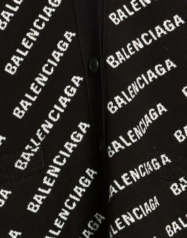 Balenciaga Lightweight Knit Fabric V-neck Long Sleeves