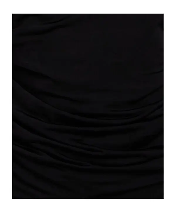 GANNI Long Sleeve Gathered Stretch Top
