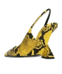 Attico Snake Print Ankle-wrap High Heels - Multicolor