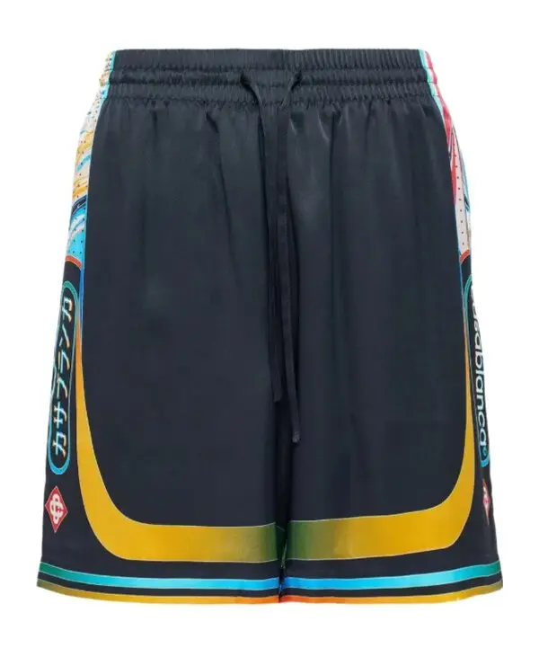 Casablanca Printed Drawstring Shorts