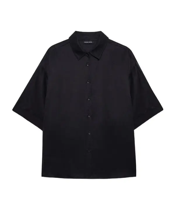 ANINE BING Coco Button-up Shirt - Black