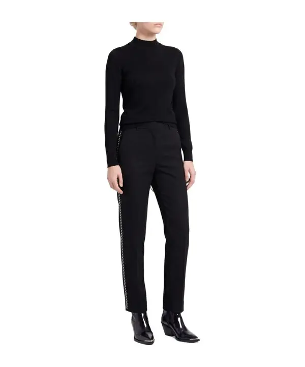 Burberry Straight-leg Trousers With Embellishments