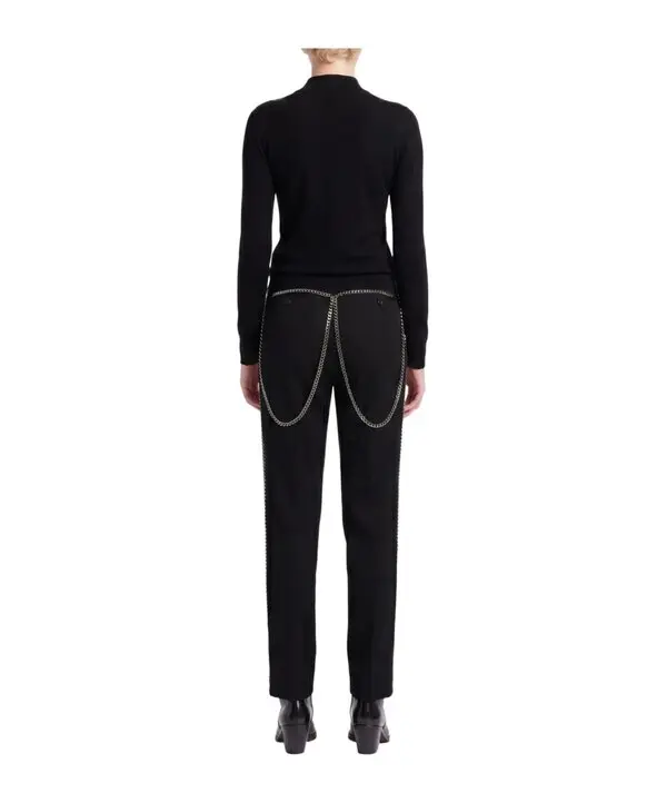 Burberry Straight-leg Trousers With Embellishments