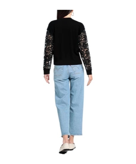 Dolce & Gabbana Solidcolor Lace Knit Top