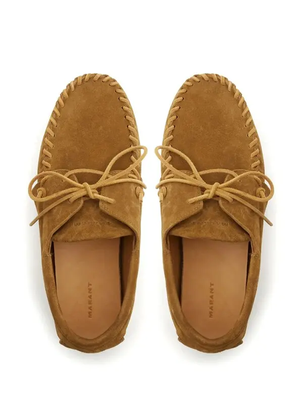 Isabel Marant Étoile Fylan Boat Shoes - Brown