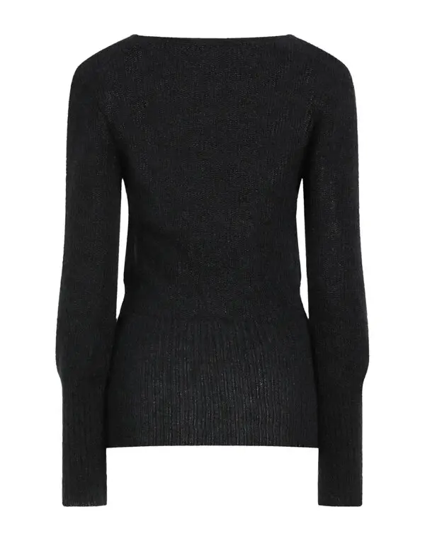 Jacquemus Long Sleeve Knitted Jumper - Black