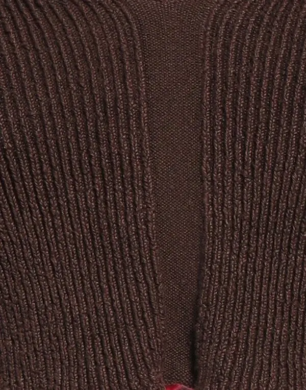 Jacquemus Solid-colored V-neck Cropped Knit Top