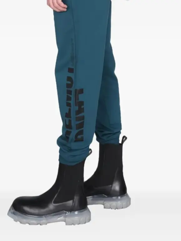 Helmut Lang Cotton Sweatpants With Logo Details
