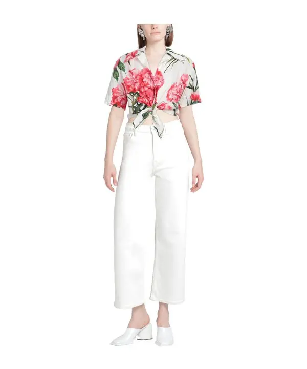 Dolce & Gabbana Floral Print Shirt - White