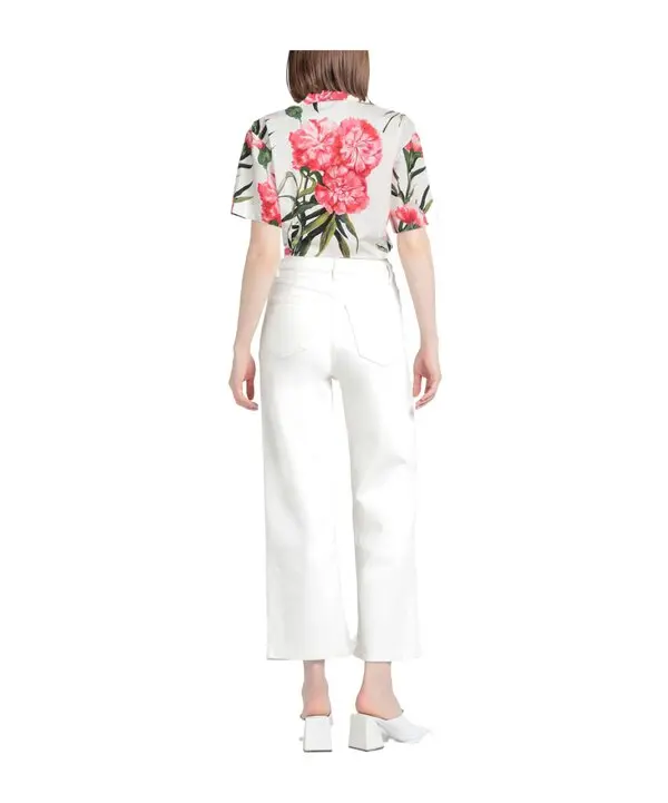 Dolce & Gabbana Floral Print Shirt - White